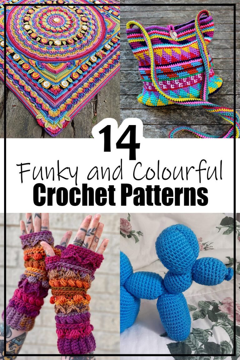 Funky Crochet Patterns Full of Colour to Try - Hedgerow Yarncraft