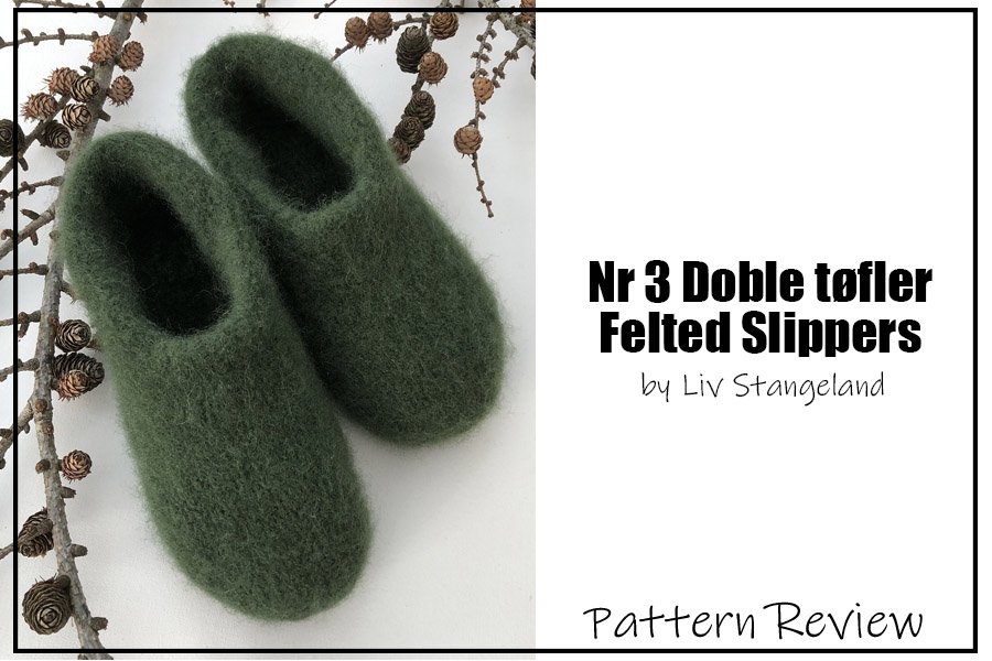 Nr 3 Doble tøfler (Double Slippers) by Liv Stangeland - Hedgerow Yarncraft
