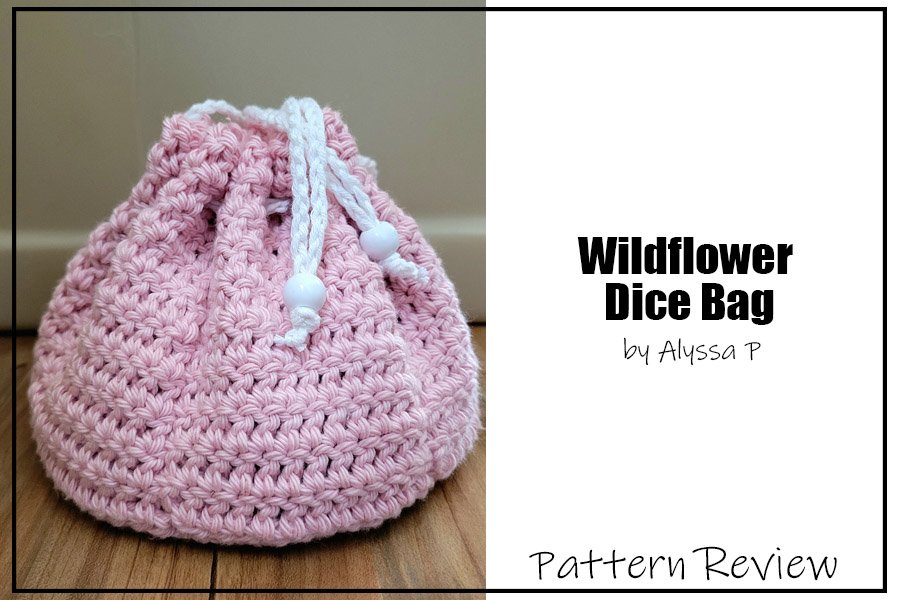 Wildflower Dice Bag by Alyssa P - Hedgerow Yarncraft